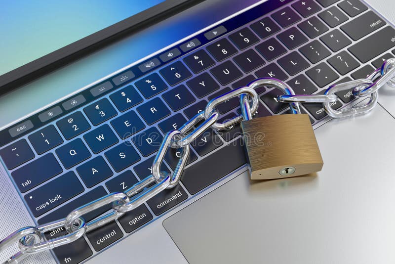 Laptop Locked Chain Stock Illustrations – 122 Laptop Locked Chain Stock ...