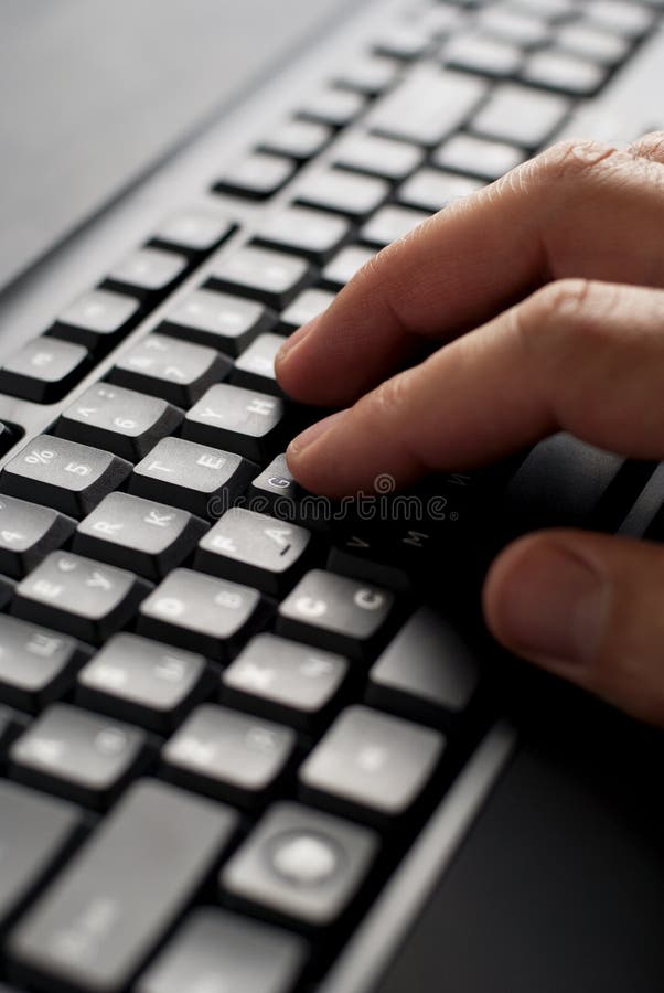 Keyboard and hand stock photo. Image of laptop, hands - 29968806