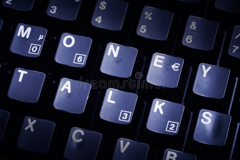Computer Keyboard Money Talks Stock Photo - Image of ideas, laptop ...