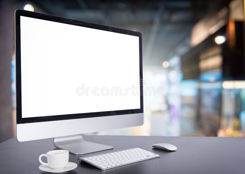 Computer Keyboard and Mouse with Desk on the Table, Workspace with ...