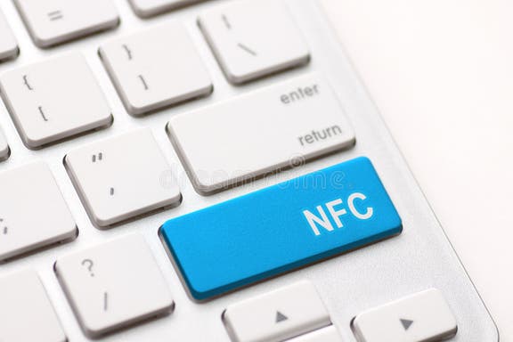 Computer Keyboard with NFC Technology Stock Image - Image of commerce ...