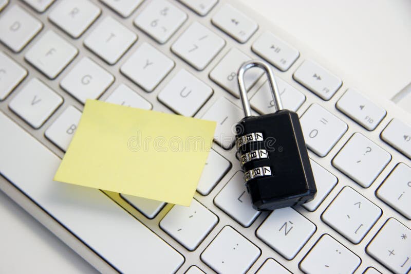 Computer Keyboard with Padlock. Online Security. E Commerce Security Stock Image - Image of ...