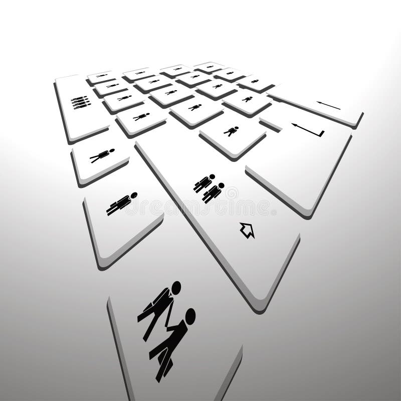 Computer Keyboard Perspective Stock Vector - Illustration of tool ...