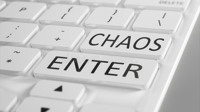 Computer chaos stock illustration. Illustration of computer - 3819179