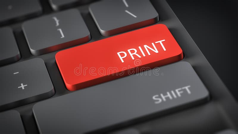 Computer keyboard print stock illustration. Illustration of concept ...