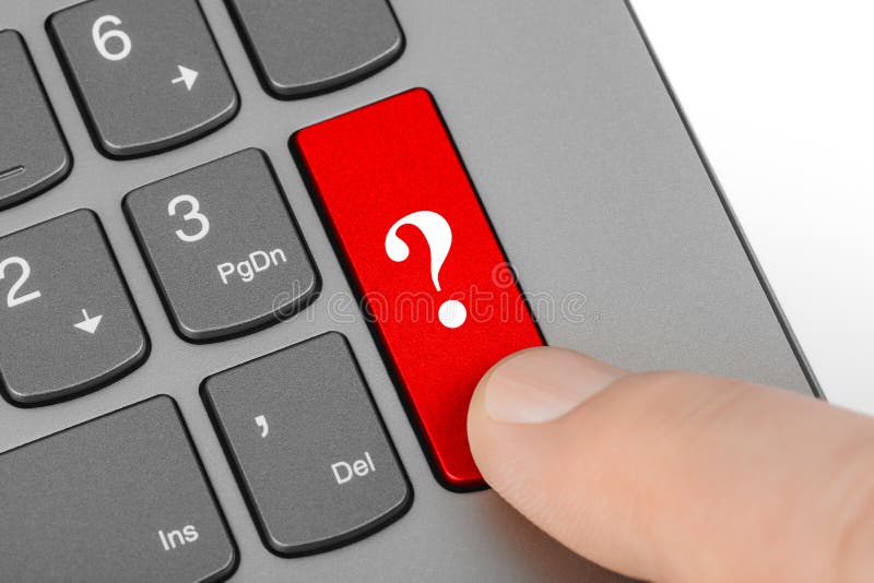 Keyboard with question key stock image. Image of feedback - 2322711