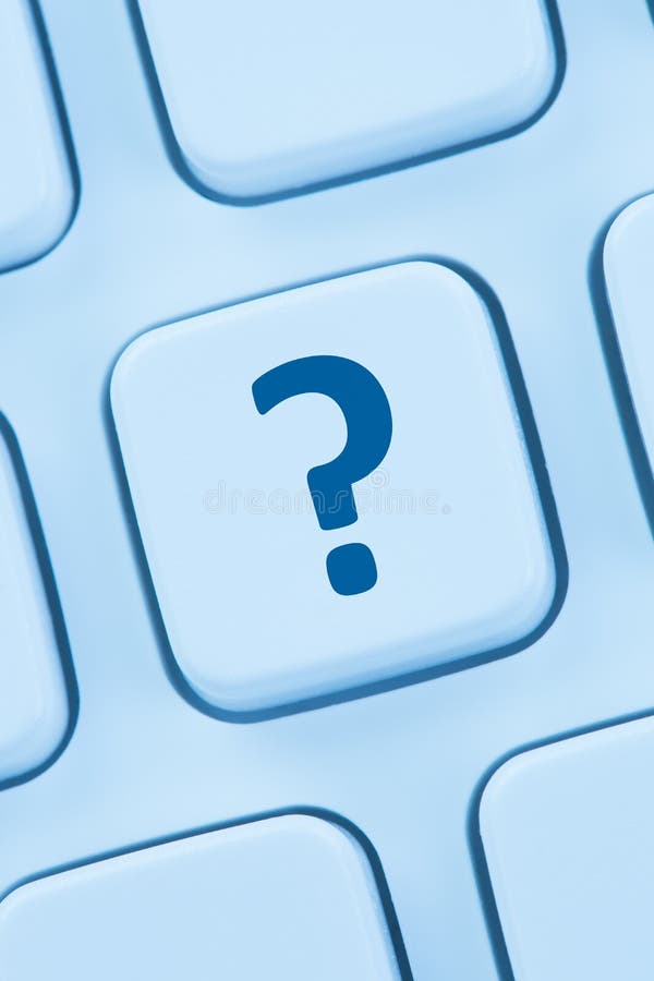 Keyboard with Question Mark Stock Photo - Image of confusion, backgroun ...