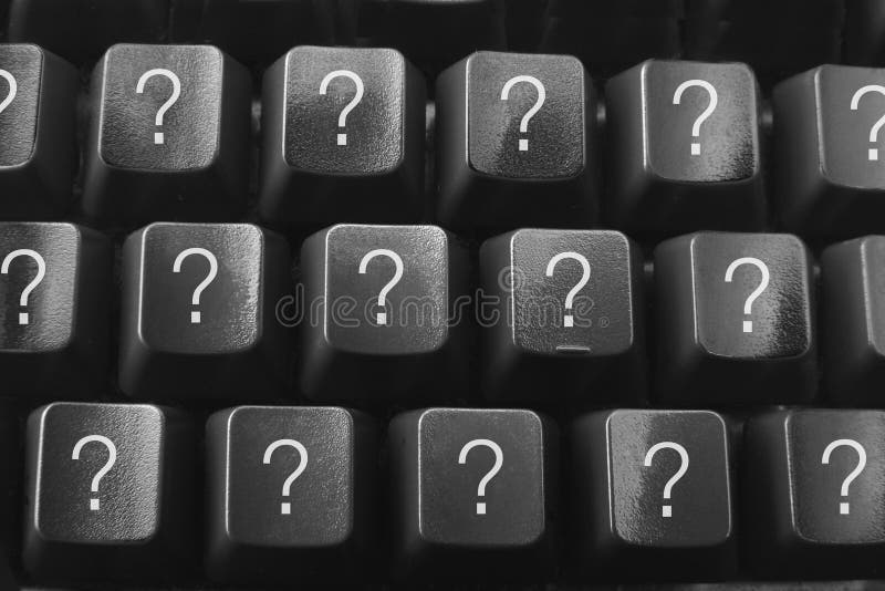 Keyboard with question key stock image. Image of feedback - 2322711