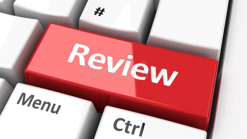 Computer keyboard review stock illustration. Illustration of letter ...