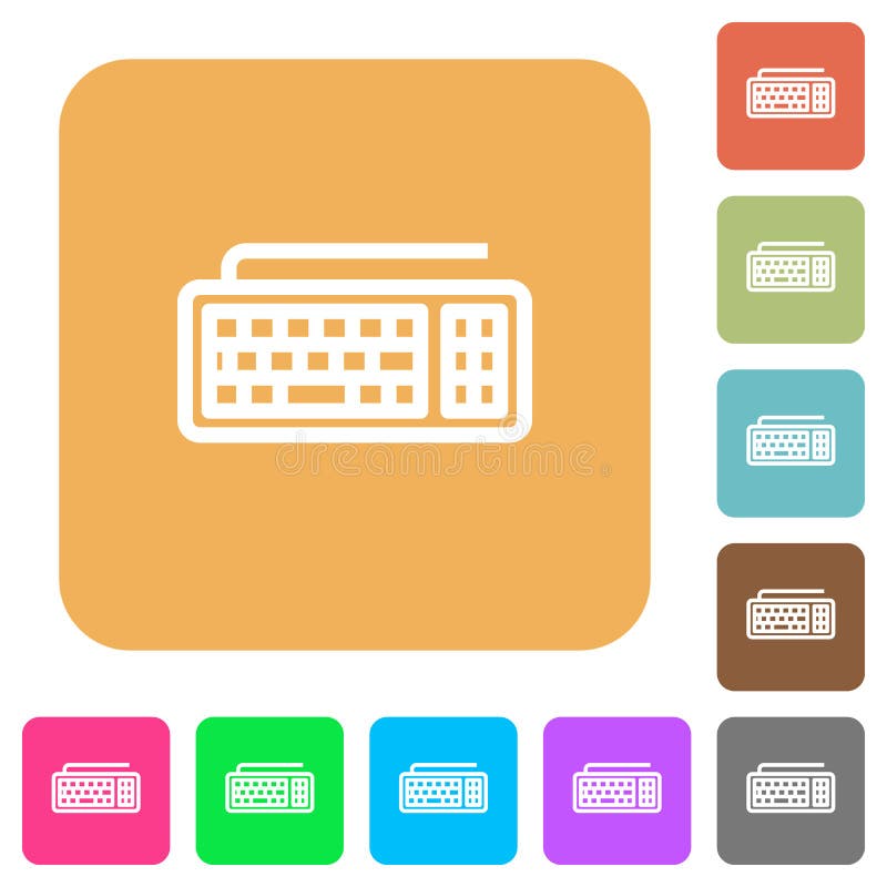 Buttons Keyboard Rounded Stock Illustrations – 108 Buttons Keyboard ...