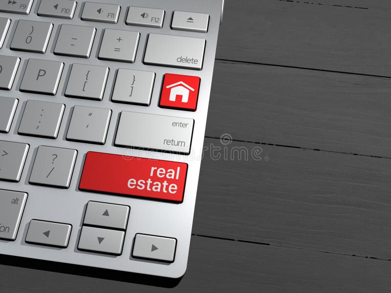 Computer Keyboard, the Search Button. Search Engine, Real Estate Stock ...