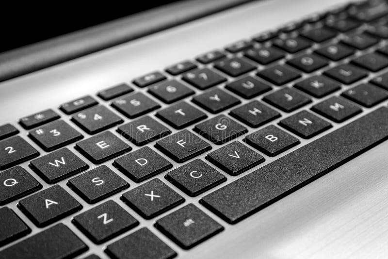 Computer Keyboard with Shallow Depth of Field Stock Photo - Image of ...