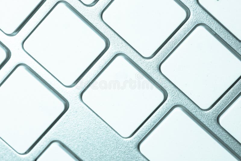 Keyboard of Silver Modern Mobile Stock Photo - Image of isolated, chat ...