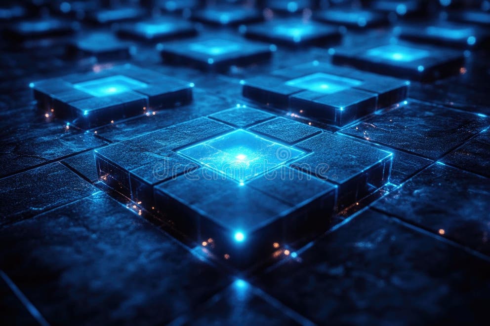 A Computer Keyboard Sitting on a Tiled Floor Stock Photo - Image of ...