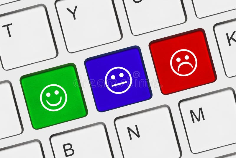Computer Keyboard with Smile Keys Stock Image - Image of face, button ...