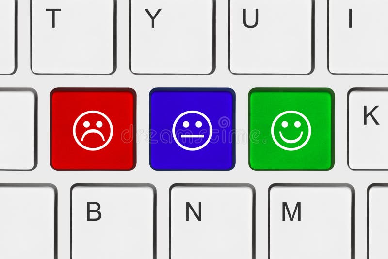 Sad Smile Keyboard Button Composition Stock Illustration - Illustration ...