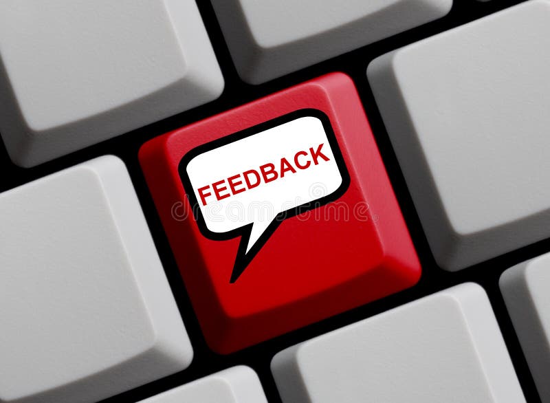 Computer Keyboard: Feedback Stock Image - Image of satisfaction, speech ...