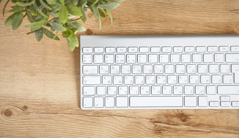 The Computer Keyboard is on the Table Stock Image - Image of keyboard ...