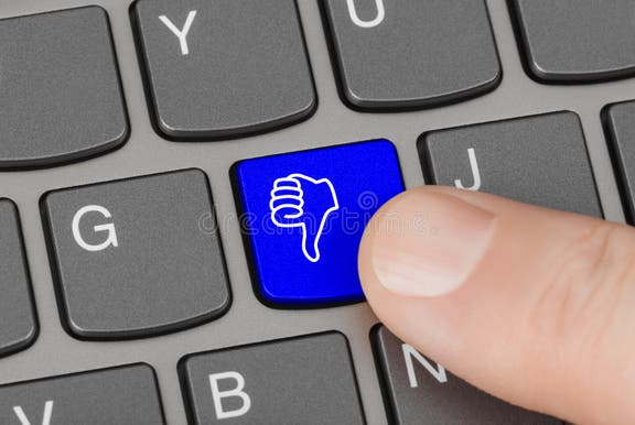 Computer Keyboard with Thumb Key Stock Photo - Image of button, answer ...