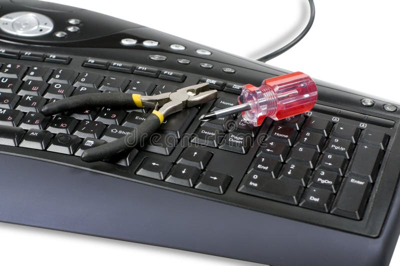Keyboard with Red Key Help Me Stock Photo - Image of laptop, keypad ...