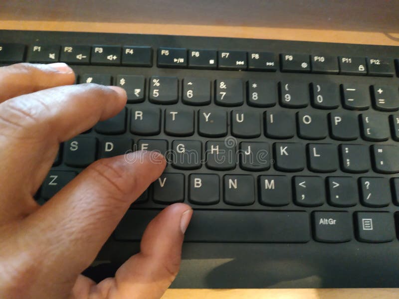 Computer Keyboard Typing Image Stock Photo - Image of typing, black ...