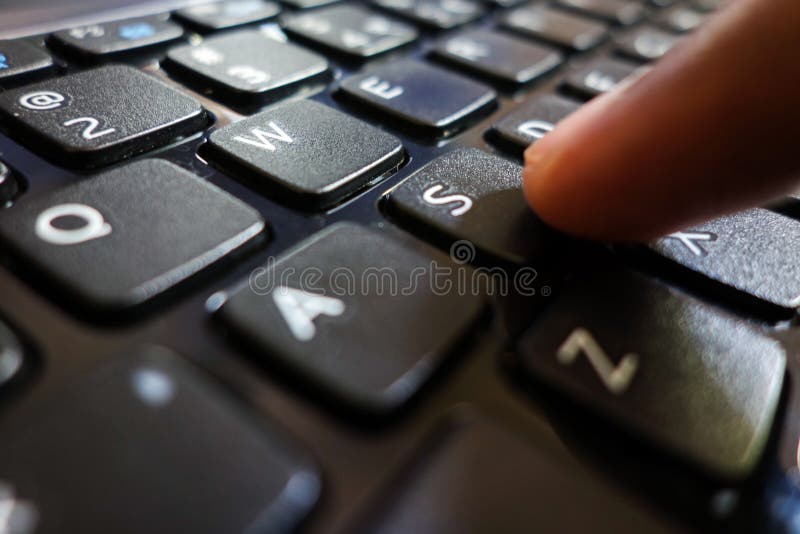 Computer keyboard typing stock image. Image of computer - 59227749