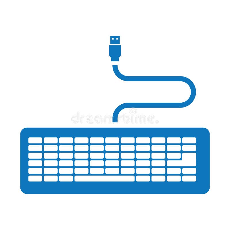 Computer Keyboard. Vector Illustration Decorative Background Design ...