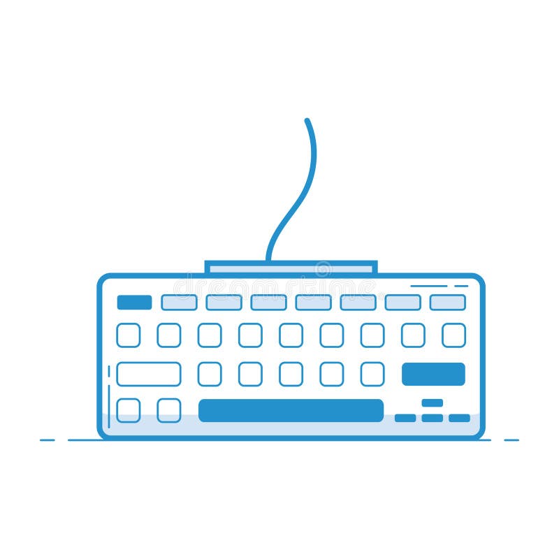Computer Keyboard. Vector Illustration Decorative Background Design ...