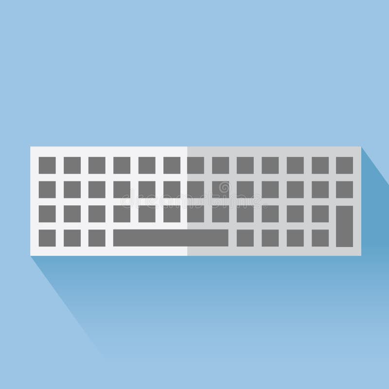 Computer Keyboard. Vector Illustration Decorative Design Stock Vector ...