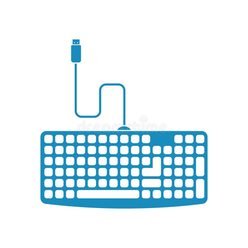 Computer Keyboard. Vector Illustration Decorative Design Stock Vector ...