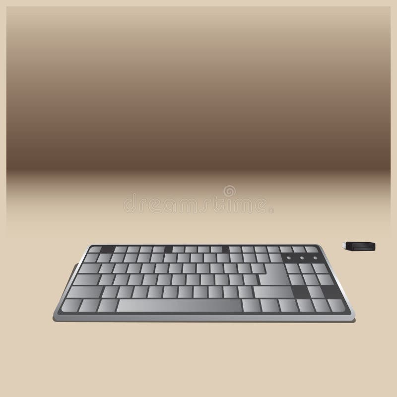 Computer Keyboard. Vector Illustration Decorative Design Stock Vector ...
