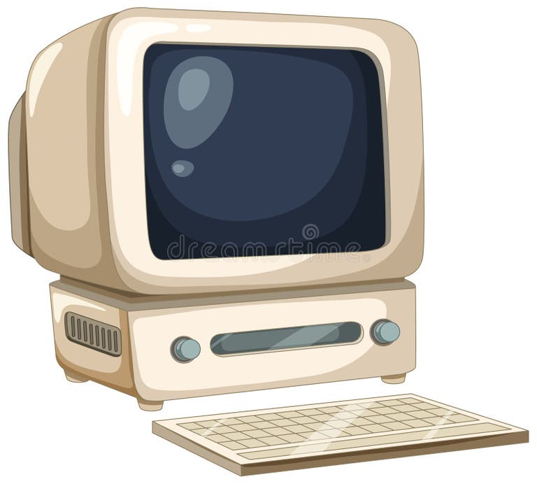 Vintage Computer Keyboard Input Interface Vector Stock Illustrations ...