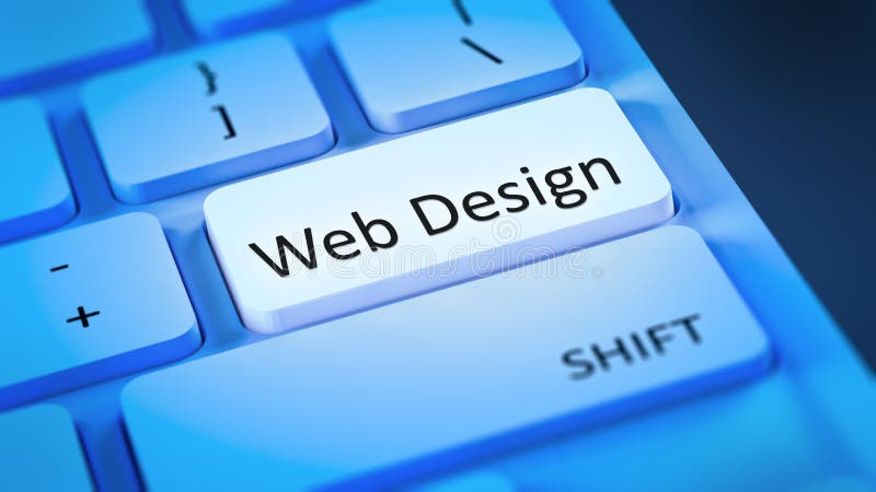 Computer Keyboard Web Design Stock Illustration - Illustration of sign ...