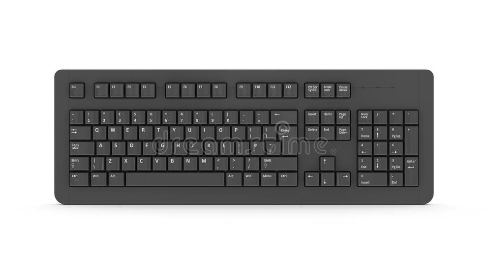 Computer keyboard whole stock illustration. Illustration of digital ...