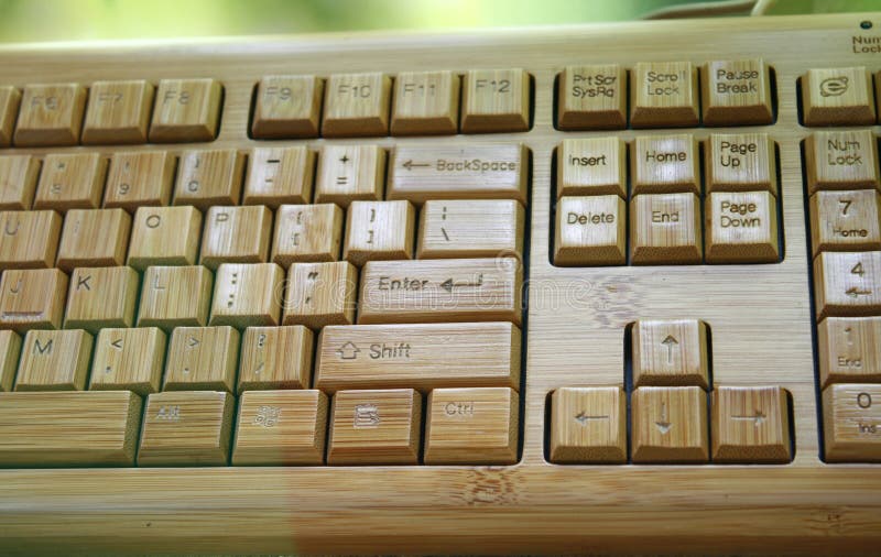 Computer keyboard stock photo. Image of brown, space - 43378500