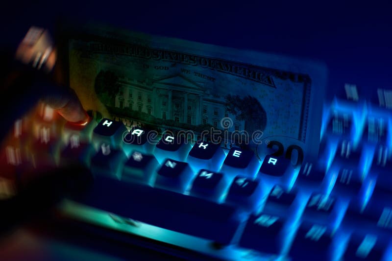 The Word HACKER with Reflection Solarized Stock Image - Image of ...