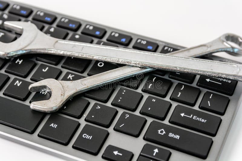 Computer Keyboard with Wrenchs for Computer Technical Support ...