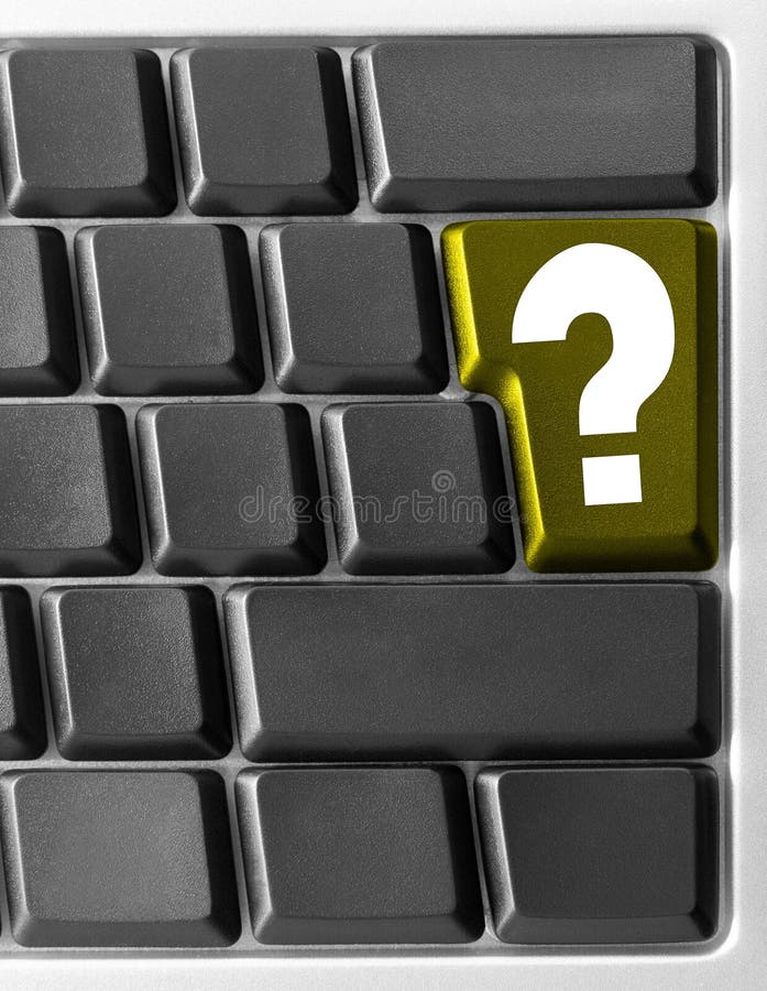 Keyboard with question key stock image. Image of feedback - 2322711