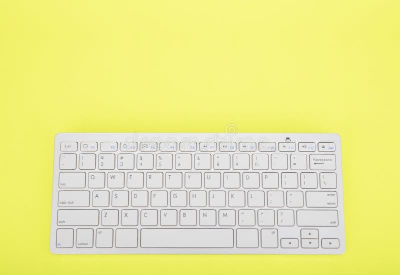 Computer Keyboard on Dark Blue Background Stock Photo - Image of macro ...