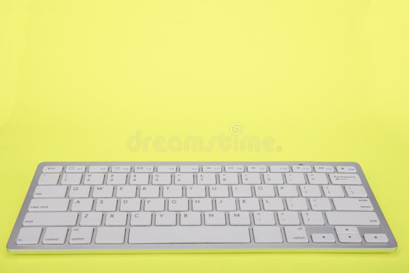 Computer Keyboard on Dark Blue Background Stock Image - Image of ...