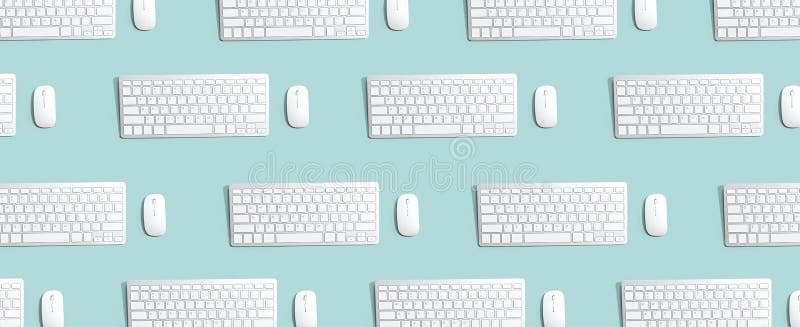 Computer Keyboards and Mouses Stock Photo - Image of marketing, modern ...