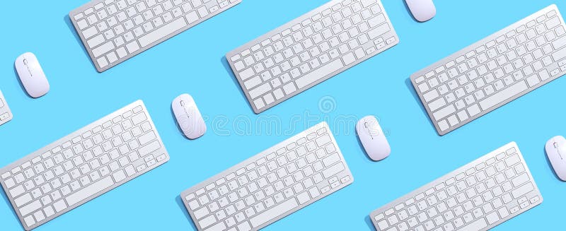 Computer Keyboards and Mouses Stock Photo - Image of marketing, digital ...
