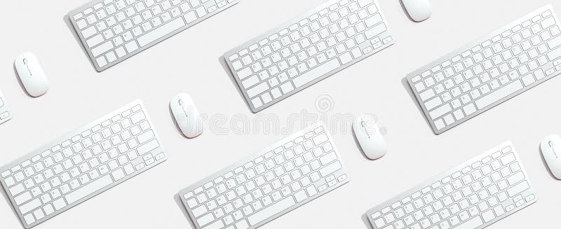 Computer Keyboards and Mouses Stock Photo - Image of computer, working ...