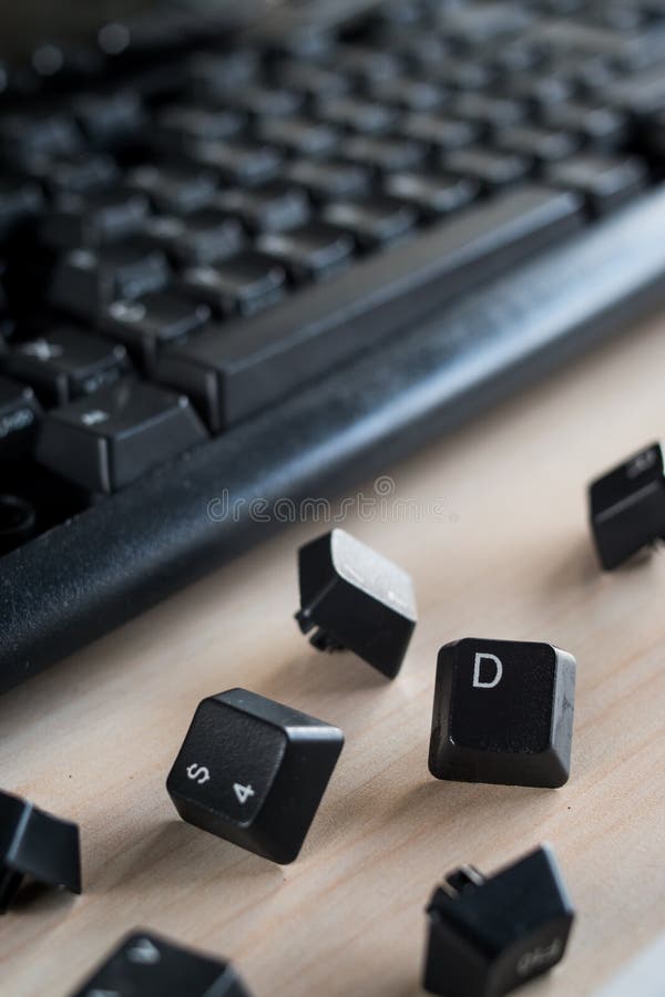 Computer Keys Next To the Keyboard Stock Photo - Image of equipment ...