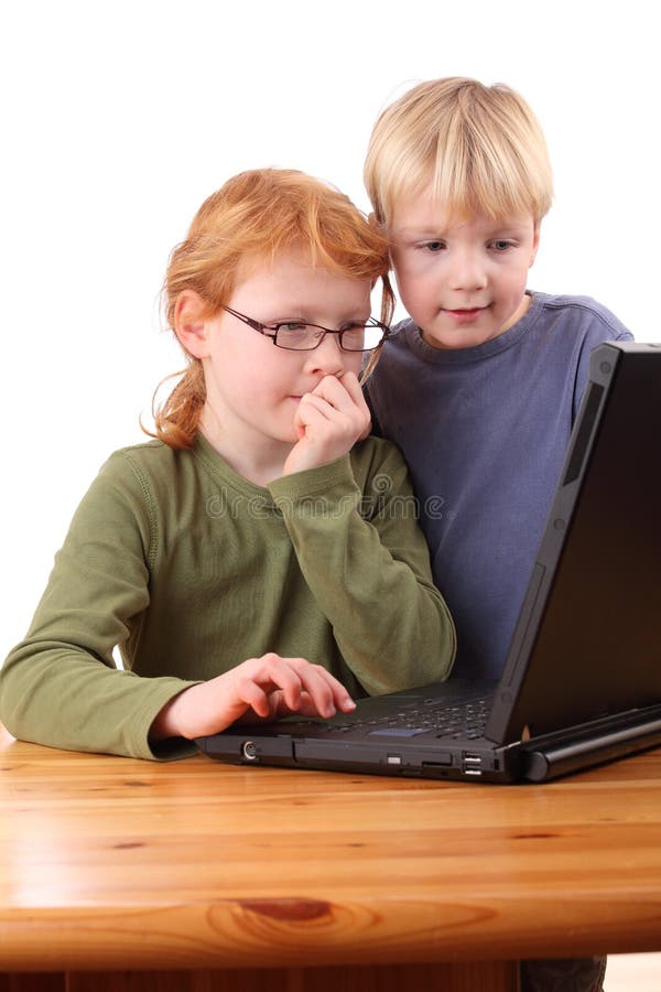 Computer Education for Kids Stock Photo - Image of keyboard, parent ...