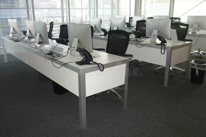 Computer Lab stock image. Image of technology, desks - 38386687