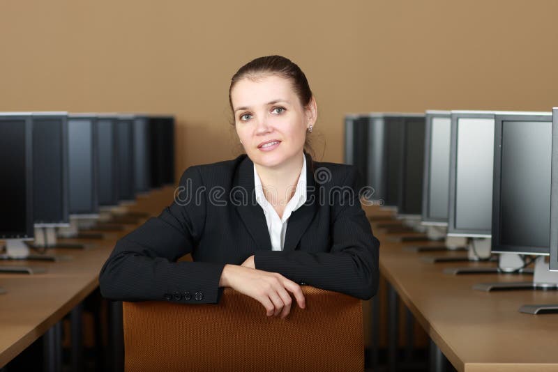 In computer lab stock photo. Image of professional, class - 6325986