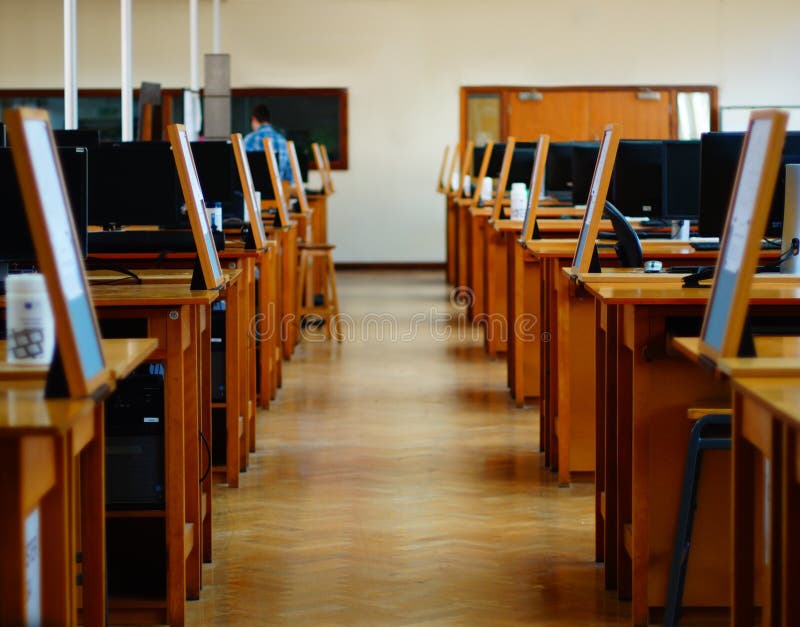 Computer lab stock photo. Image of empty, computers, natural - 56603820