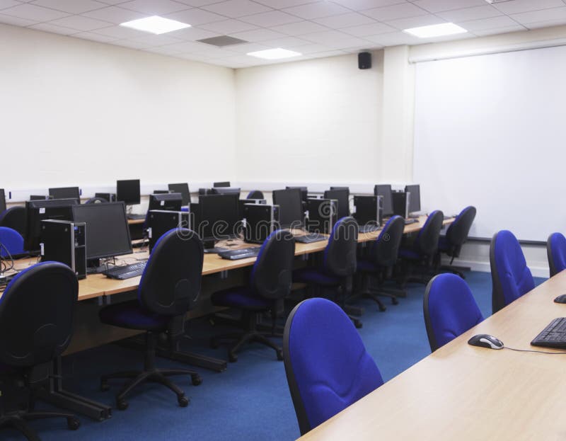 Computer Lab stock photo. Image of horizontal, class - 49354860