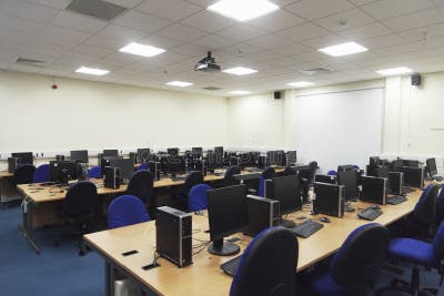 Computer Lab stock photo. Image of horizontal, class - 49354860